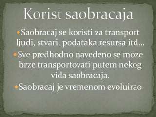 Saobracaj i tipovi saobracaja | PPSX