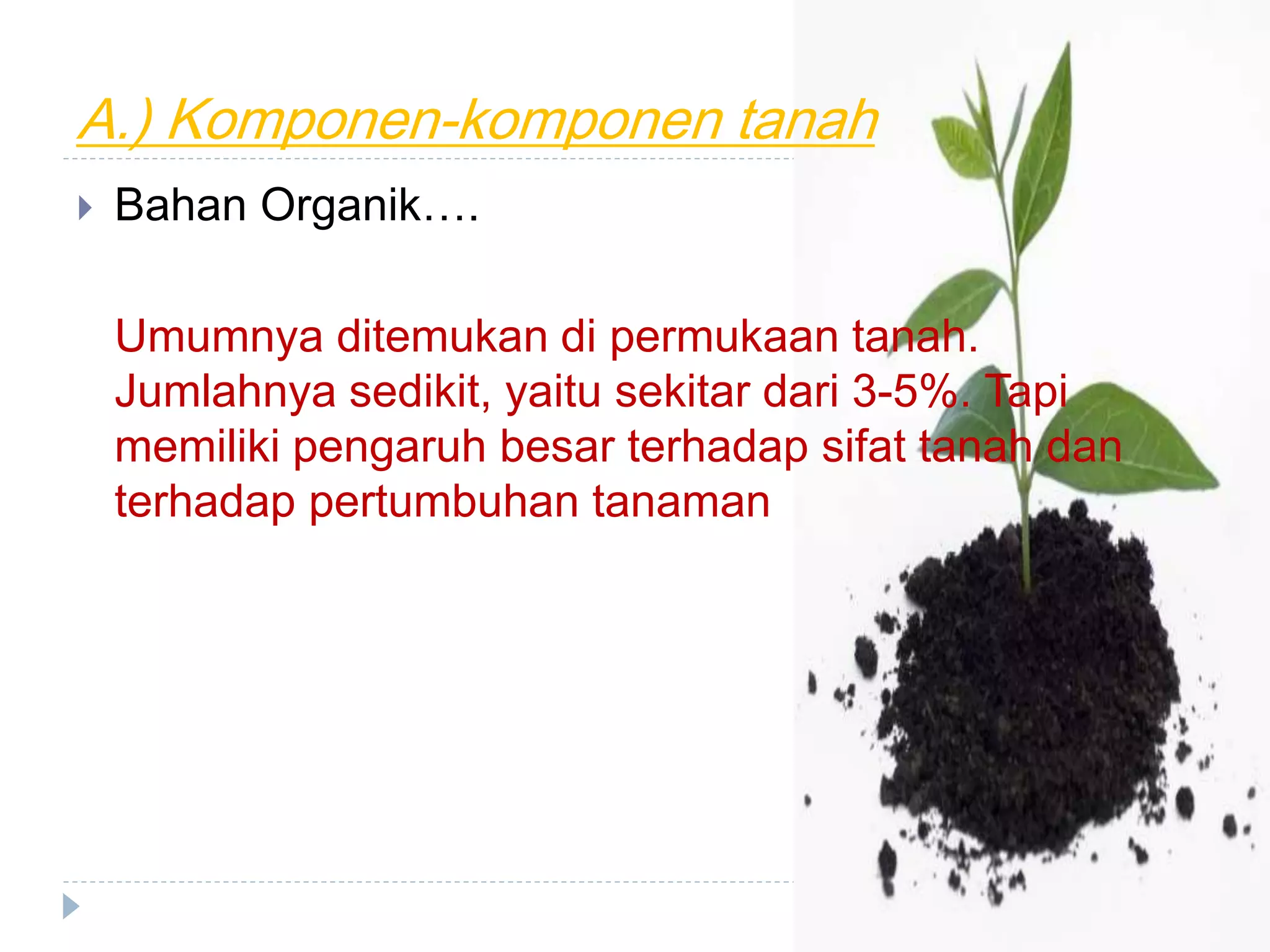 komponen komponen dan sifat tanah | PPTX