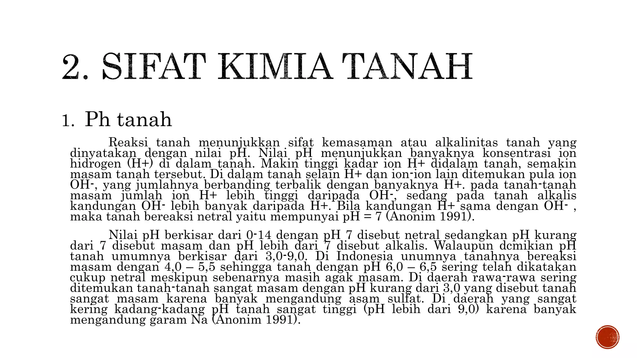 SIFAT FISIKA DAN KIMIA TANAH | PPTX