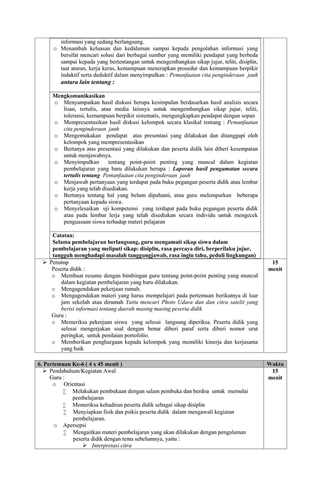 RPP SMA Geografi Kelas XII | PDF