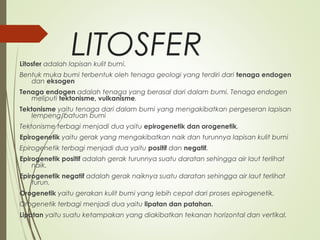 Geografi Kelas 10 - Litosfer, Pedosfer, Atmosfer | PPT