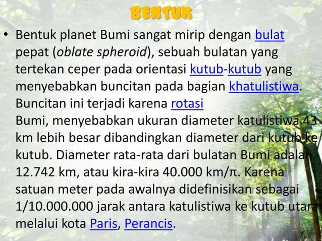 Bumi dan Perkembangannya | PPTX