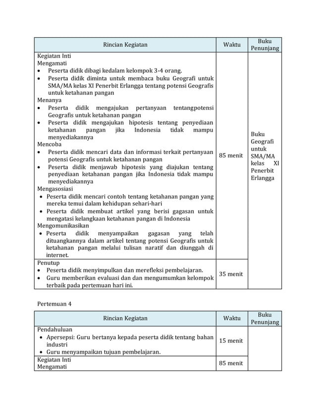 Geografi sma xi rpp xi 3 | PDF