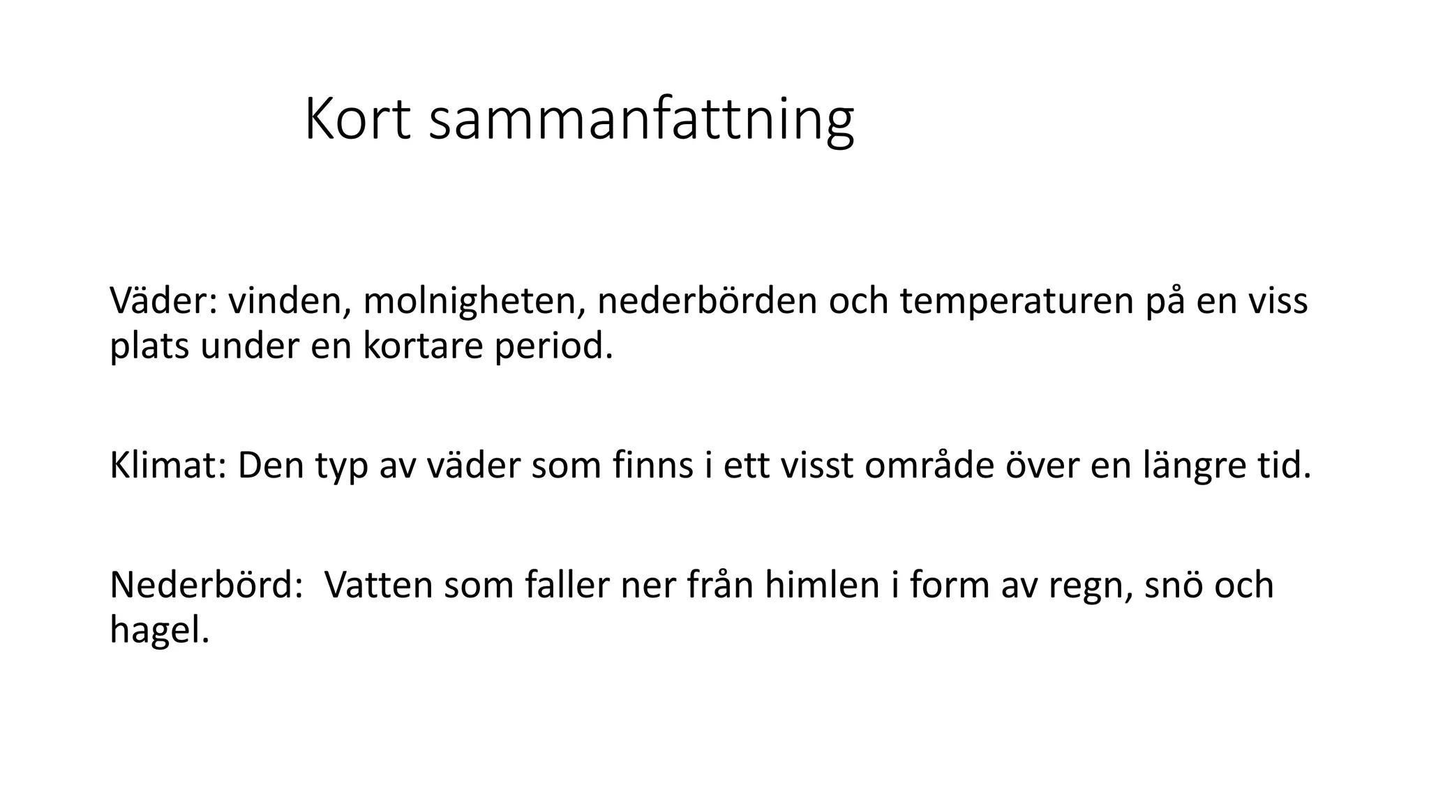 Geografi vader och klimat | PPTX | Weather | Science