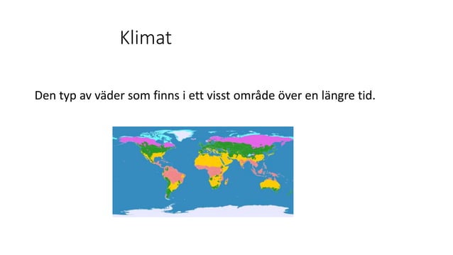 Geografi vader och klimat | PPT