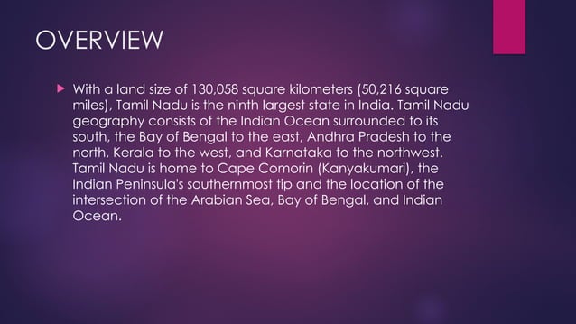 GEOGRAPGY OF TAMIL NADU.pptx for schools | PPTX