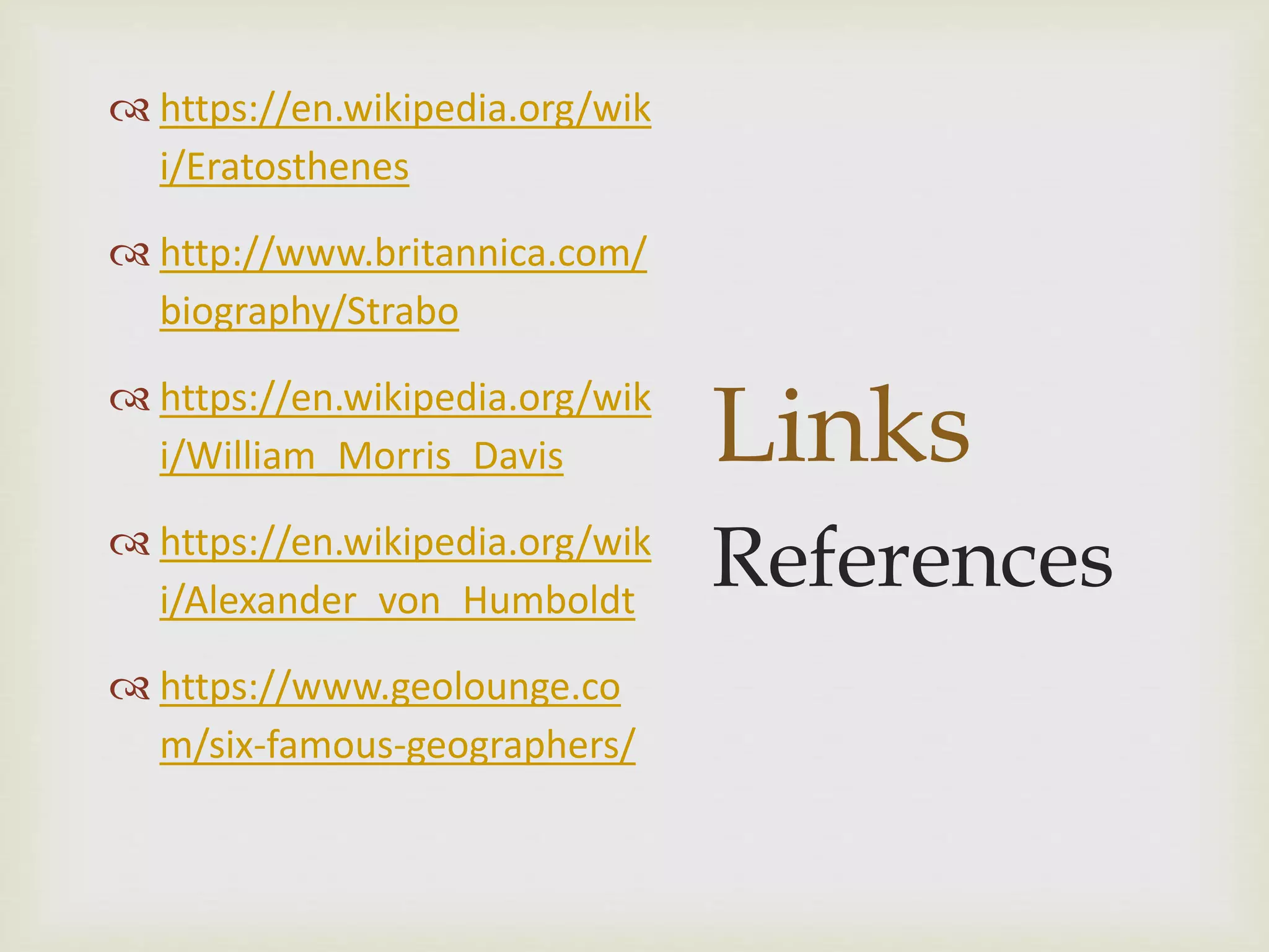Great Geographers in Human History | PPTX