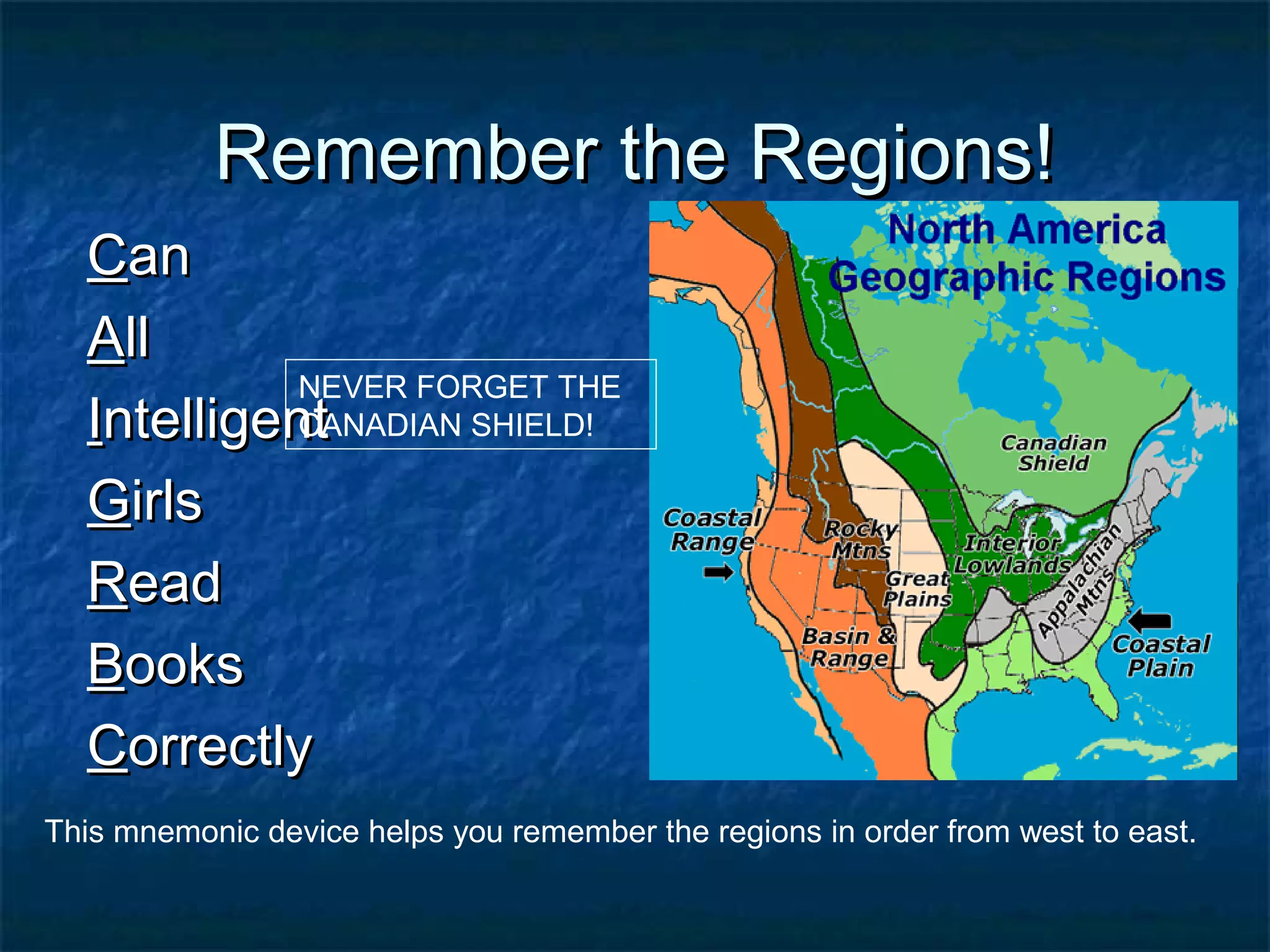 Geographic Regions of North America | PPT