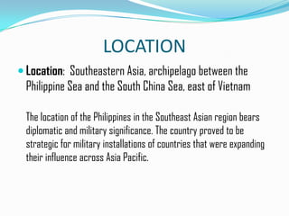 Geographical characteristics of The Philippines GO11 | PPTX