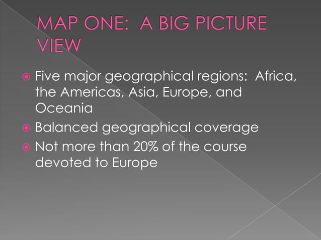 Geographical coverage | PPTX