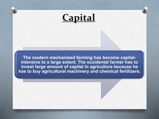 Geographical factors affecting agricultural sector and service sector ...