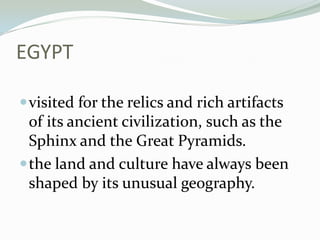 Geographical feature of egypt | PPTX