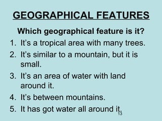 Geographical features | PPS