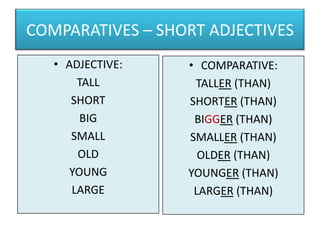 Geographical features and comparatives | PPTX