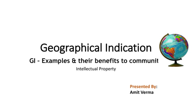 Geographical indication | PPT