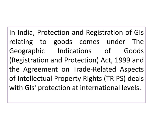 Geographical indication | PPTX | Geography | Science
