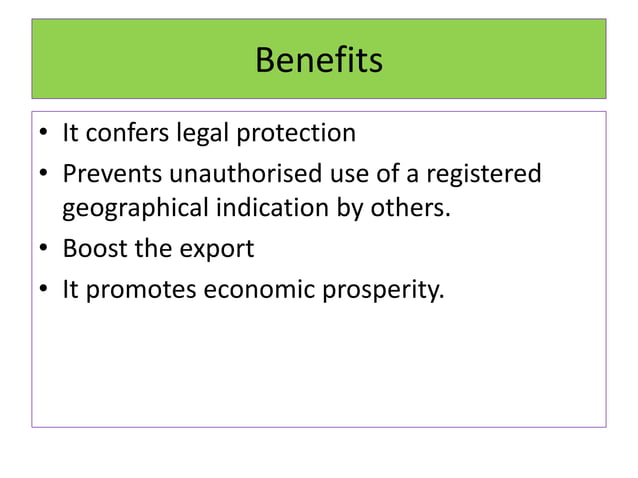 Geographical indication | PPTX | Geography | Science