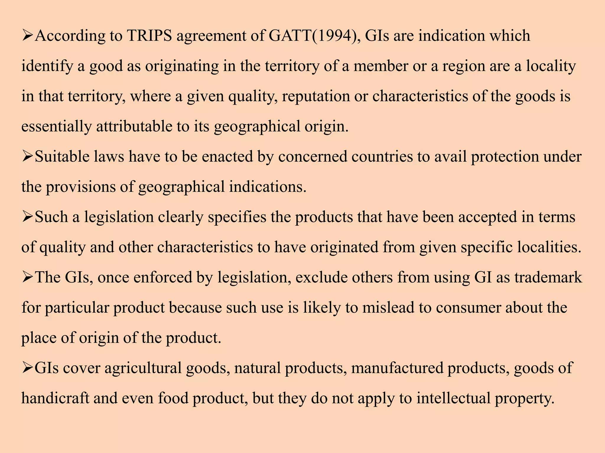 Geographical indication (GI) | PPTX