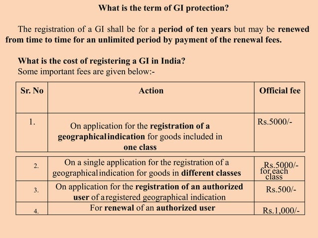 Geographical indication (GI) | PPTX