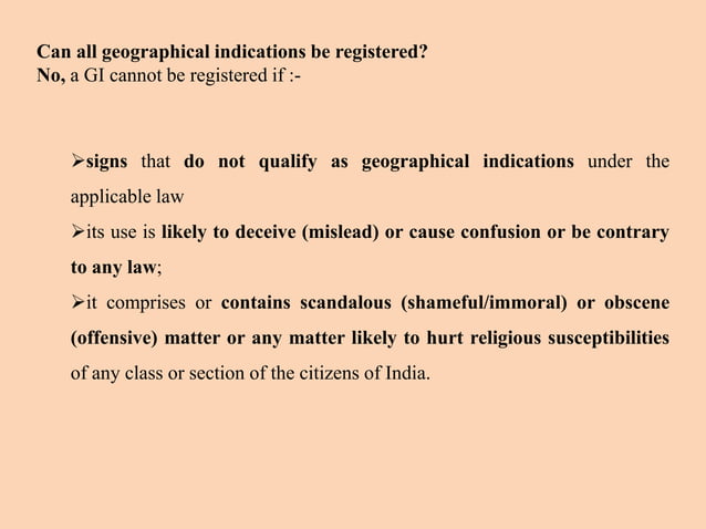 Geographical indication (GI) | PPTX