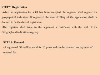 Geographical indication (GI) | PPTX