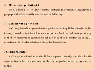 Geographical indication (GI) | PPTX