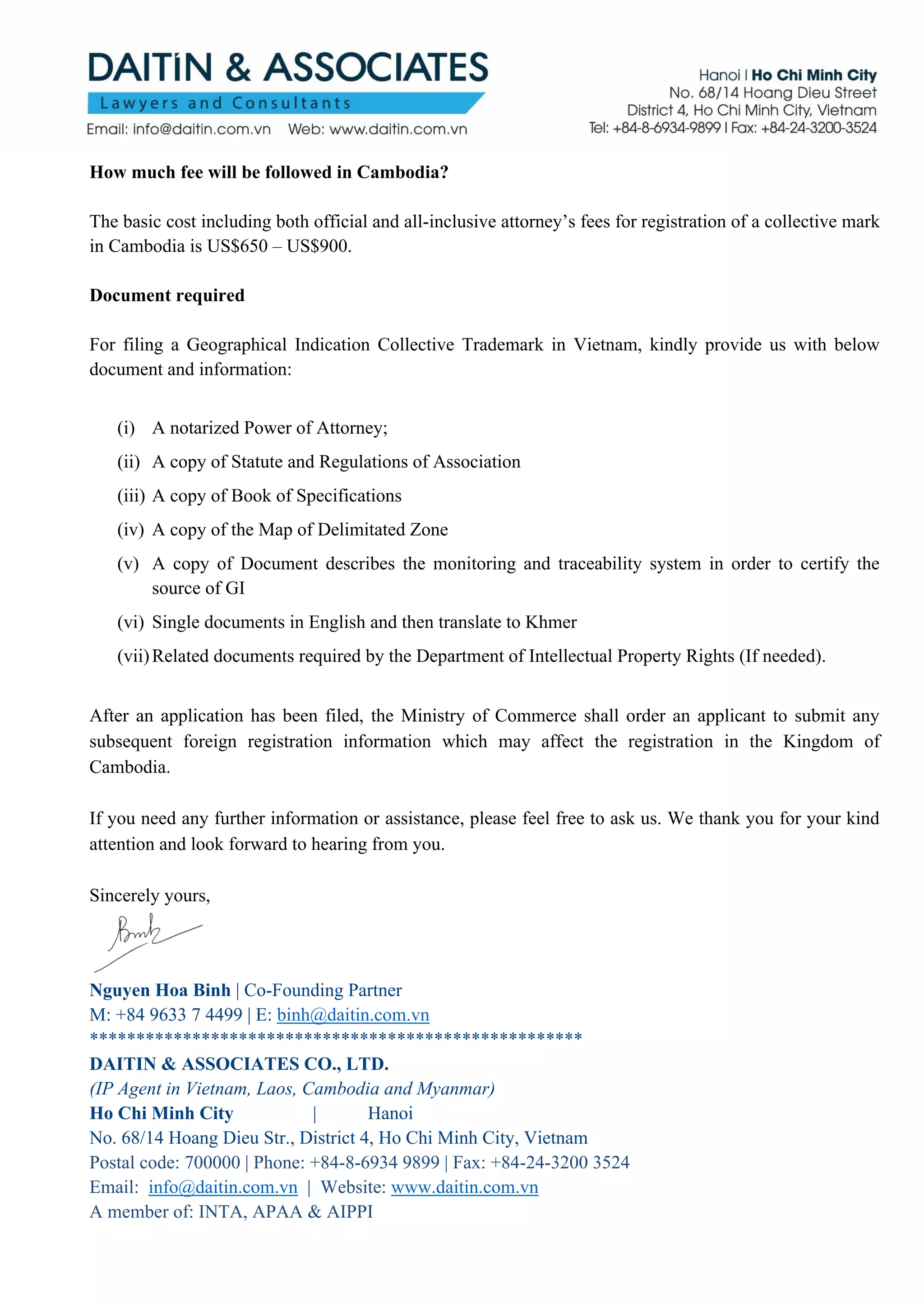 Geographical indication collective trademark in Cambodia | PDF