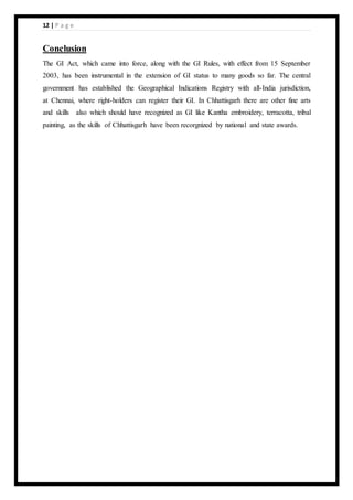 IPR - Geographical indications | DOCX