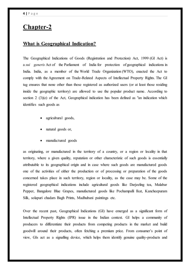IPR - Geographical indications | DOCX