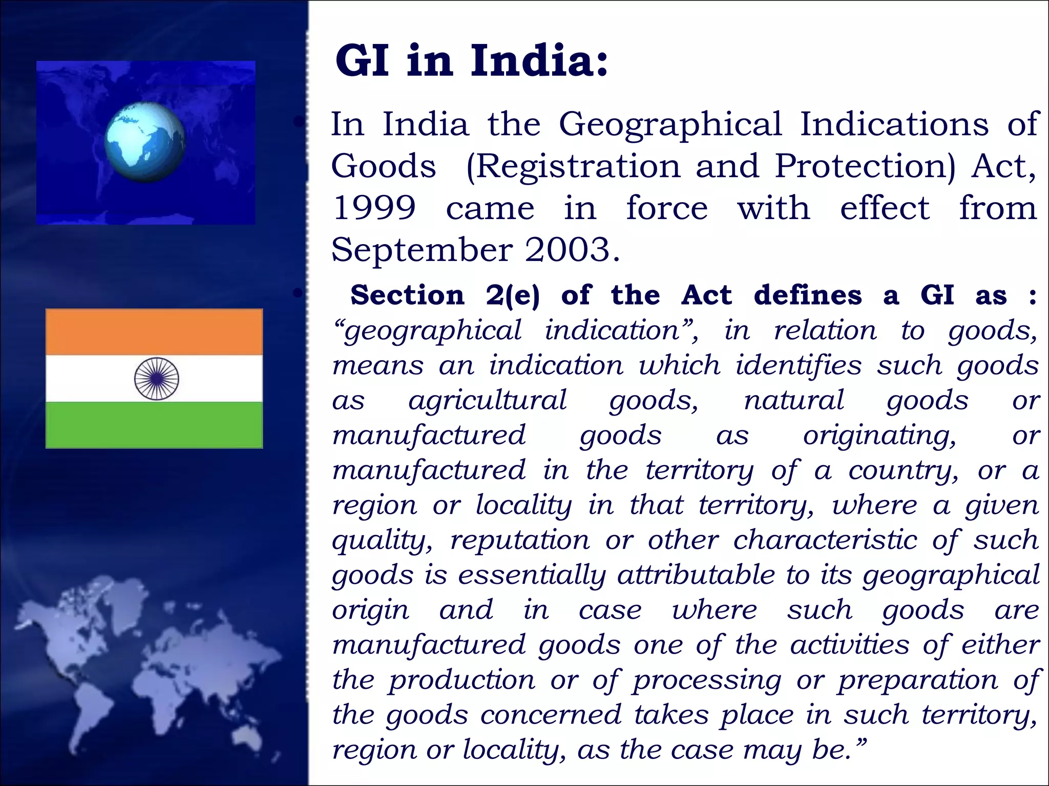 Geographical indications | PPT