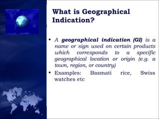 Geographical indications | PPT