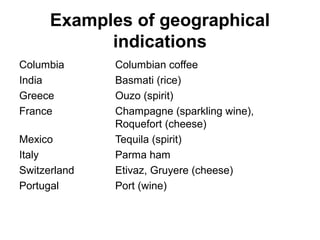 Geographical indications | PPT