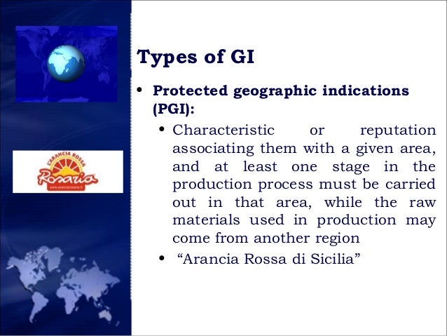 Geographical indications