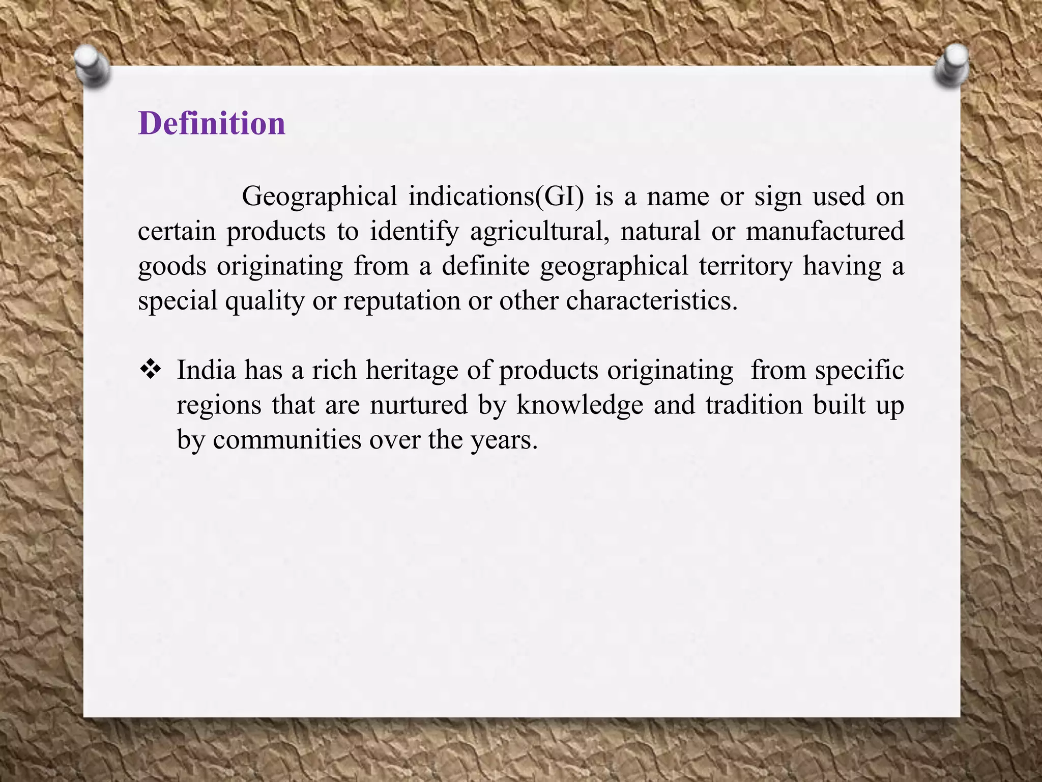 Geographical indications | PPTX