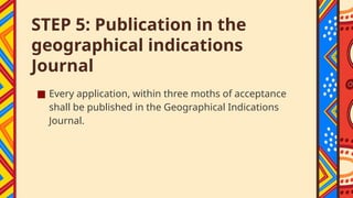 Intellectual Property Rights: Geographical Indications | PPTX