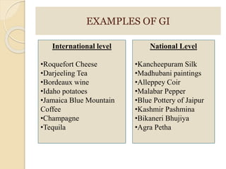 Geographical indications international & national perspective with ...