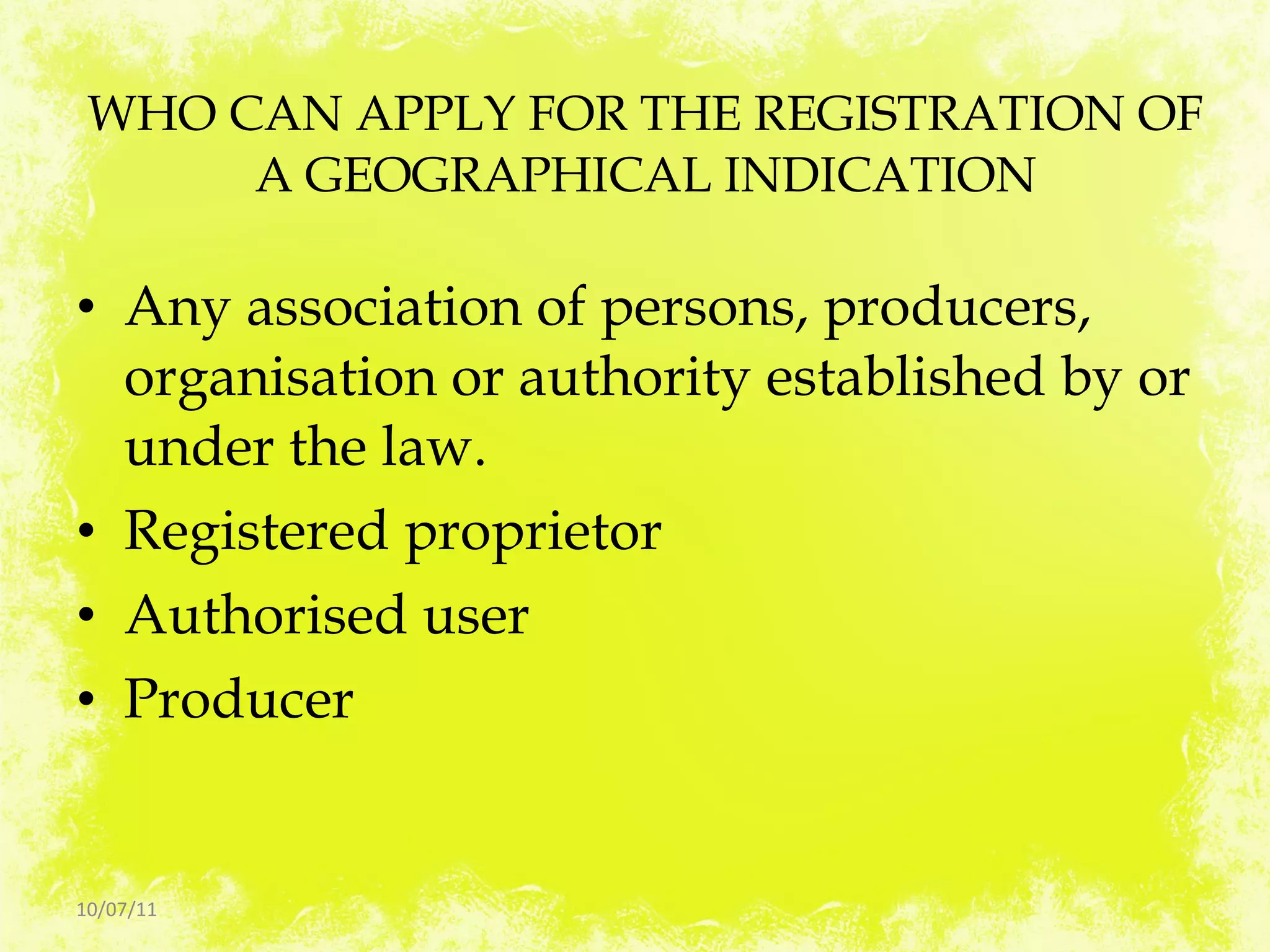 Geographical indications ppt | PPT