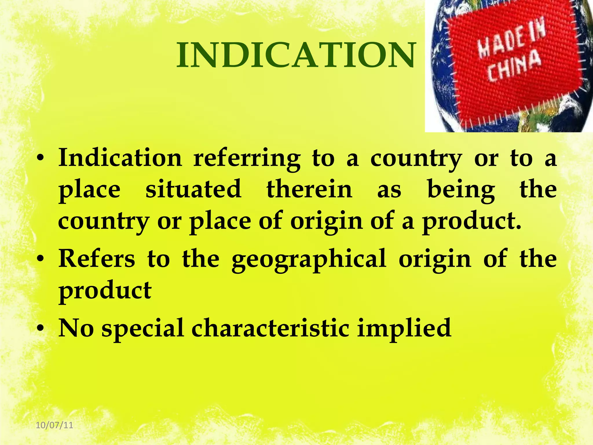 Geographical indications ppt | PPT