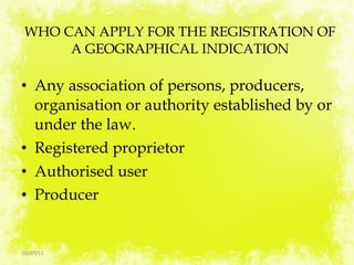 Geographical indications ppt | PPT