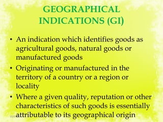 Geographical indications ppt | PPT