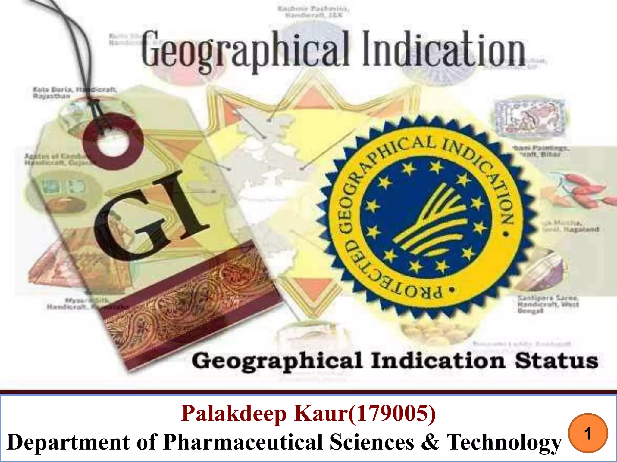 Geographical indications ppt | PPTX
