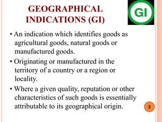 Geographical indications ppt | PPTX