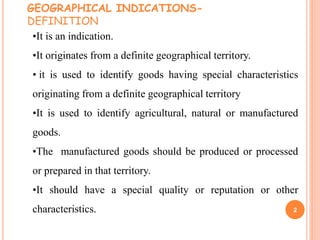 Geographical indication | PPTX