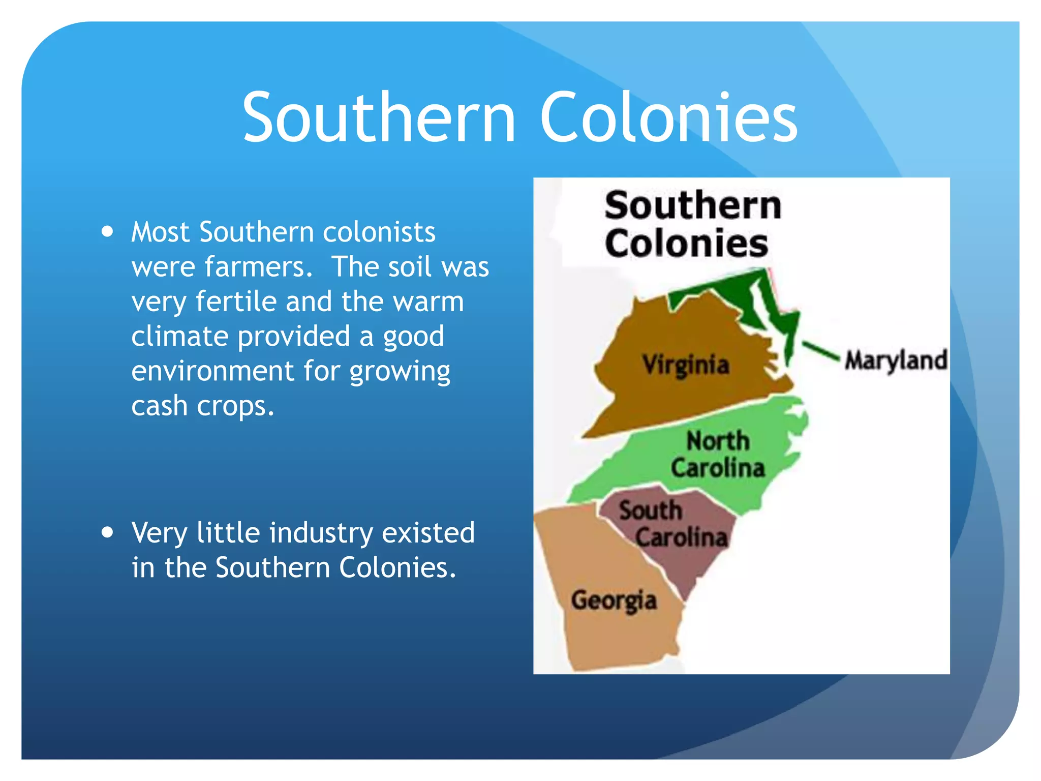 Geographical Influence of the 13 colonies (8.10) | PPT