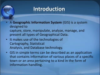 Geographical information system | PPT