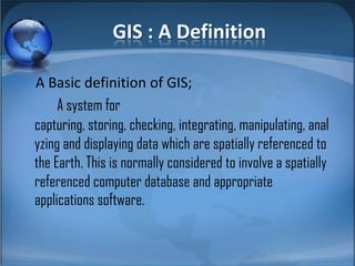 Geographical information system | PPT