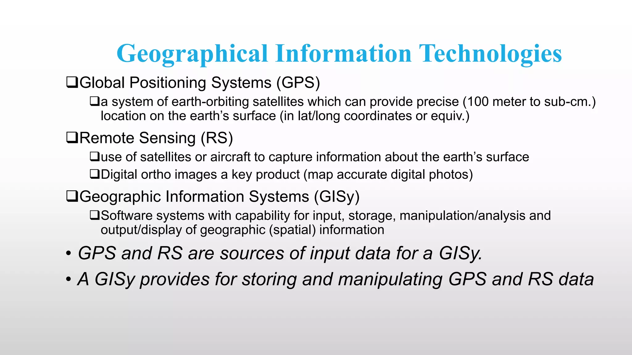Geographical information system | PPTX