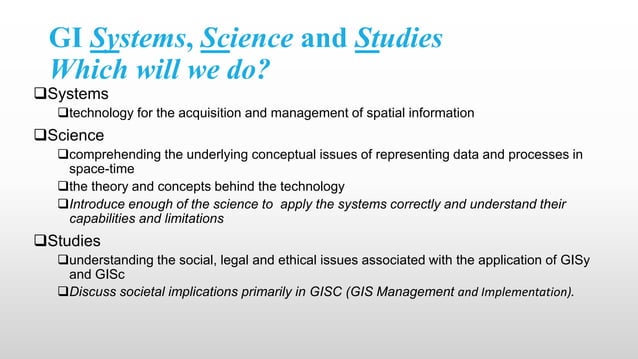 Geographical information system | PPTX