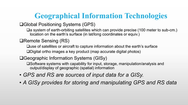 Geographical information system | PPTX