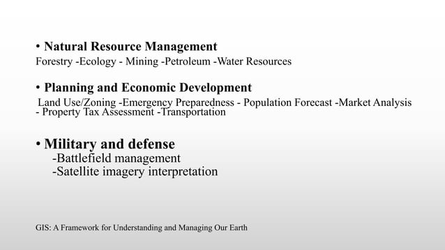 Geographical information system | PPTX